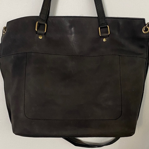 Born | Bags | Born Black Leather Tote Bag | Poshmark